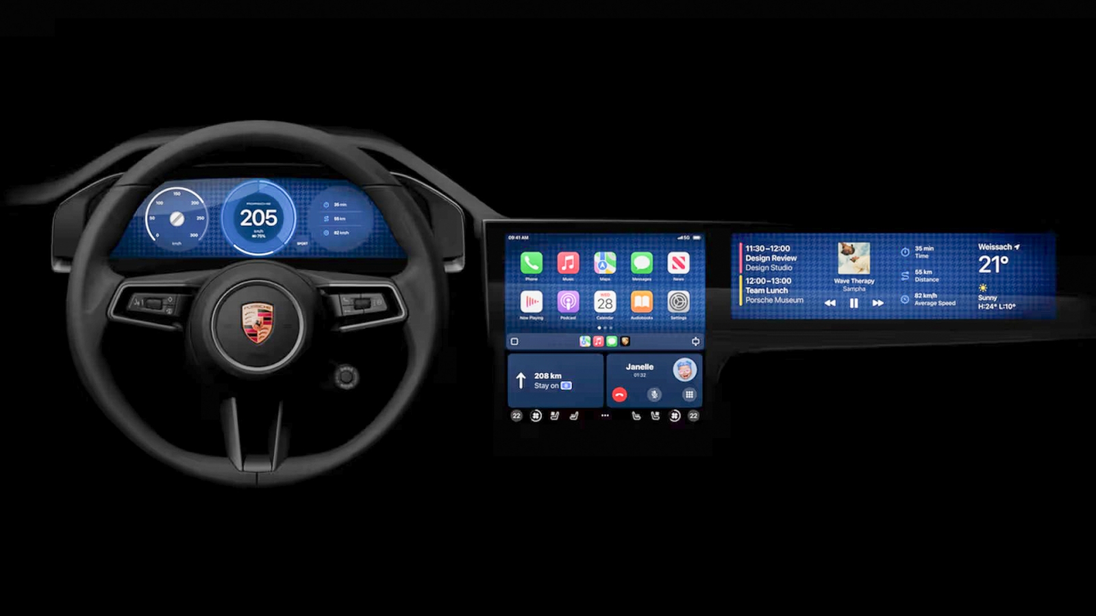 Apple CarPlay大改款支援三螢幕！Aston Martin跟Porsche搶頭香？ | 地球黃金線