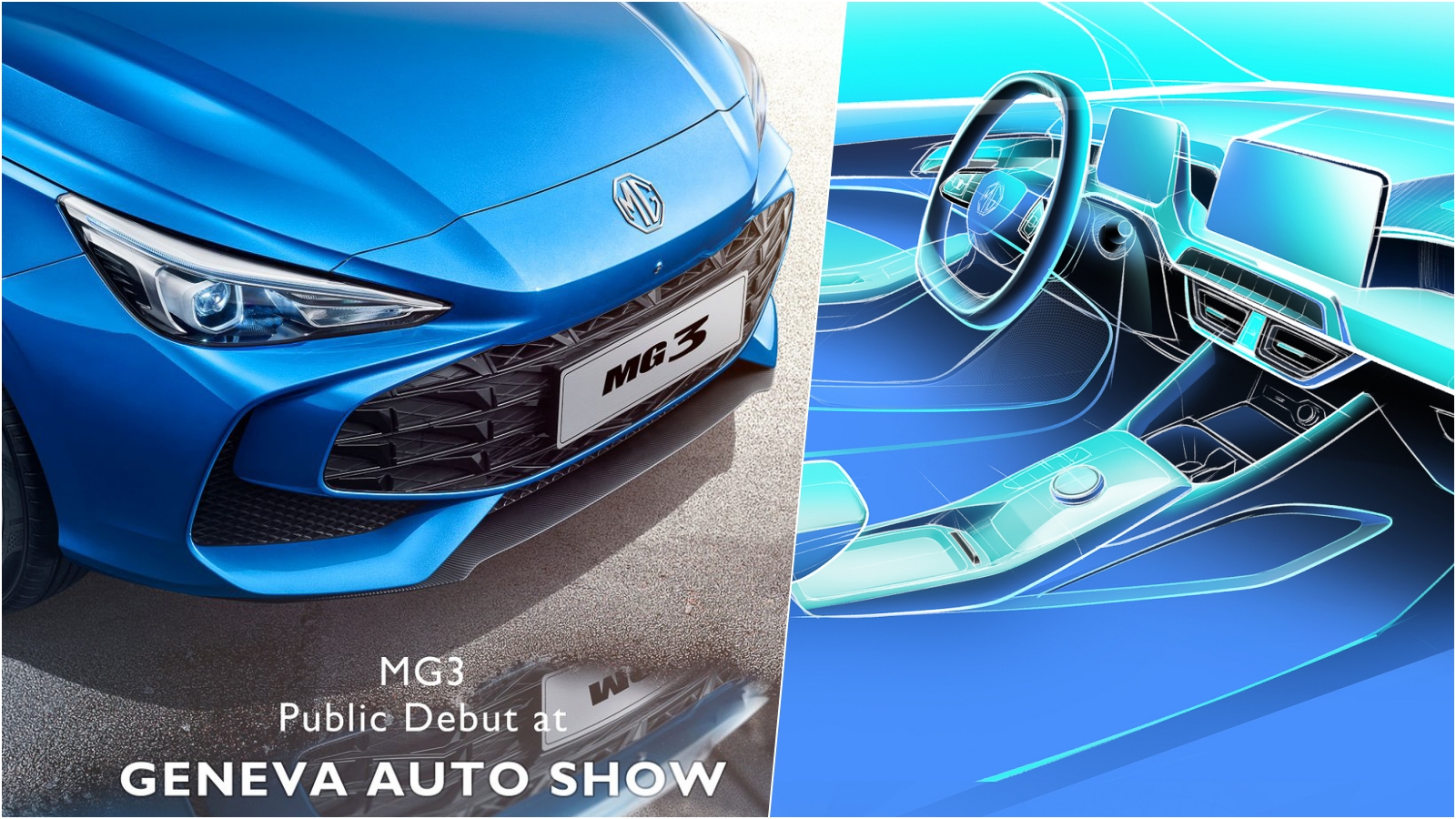 MG平價掀背大改款設計手稿曝光！MG3雙螢幕座艙科技感更勝MG4 | 地球黃金線