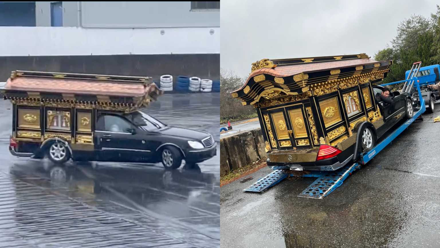 賓士S-Class「靈車」下賽道玩起飄移！網友笑稱對逝者的懲罰 | 地球黃金線