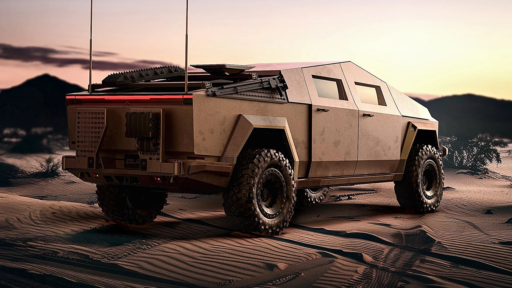 Cybertruck化身末日運輸載具，特斯拉皮卡不只能扛子彈還防地雷！ | 地球黃金線