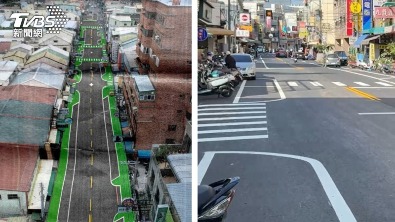 彰化大埔商圈劃「標線型人行道」大家一頭霧水！車道寬縮減掀民怨：人車都受限 | 地球黃金線