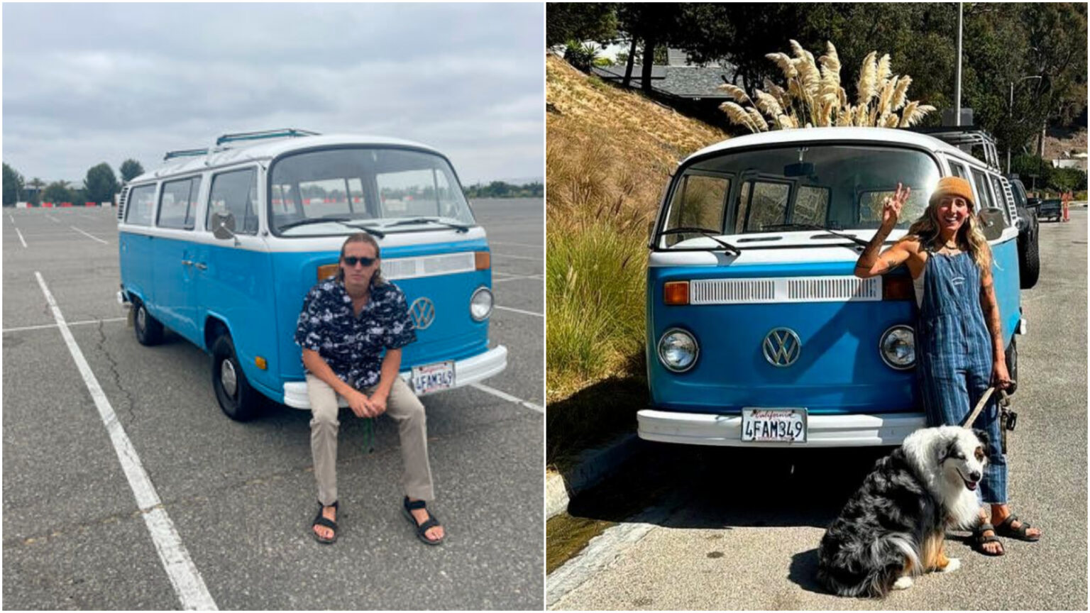 美國加州野火燒成焦黑廢墟驚見「藍色亮點！」1977年老福斯麵包車竟毫髮無傷 | 地球黃金線