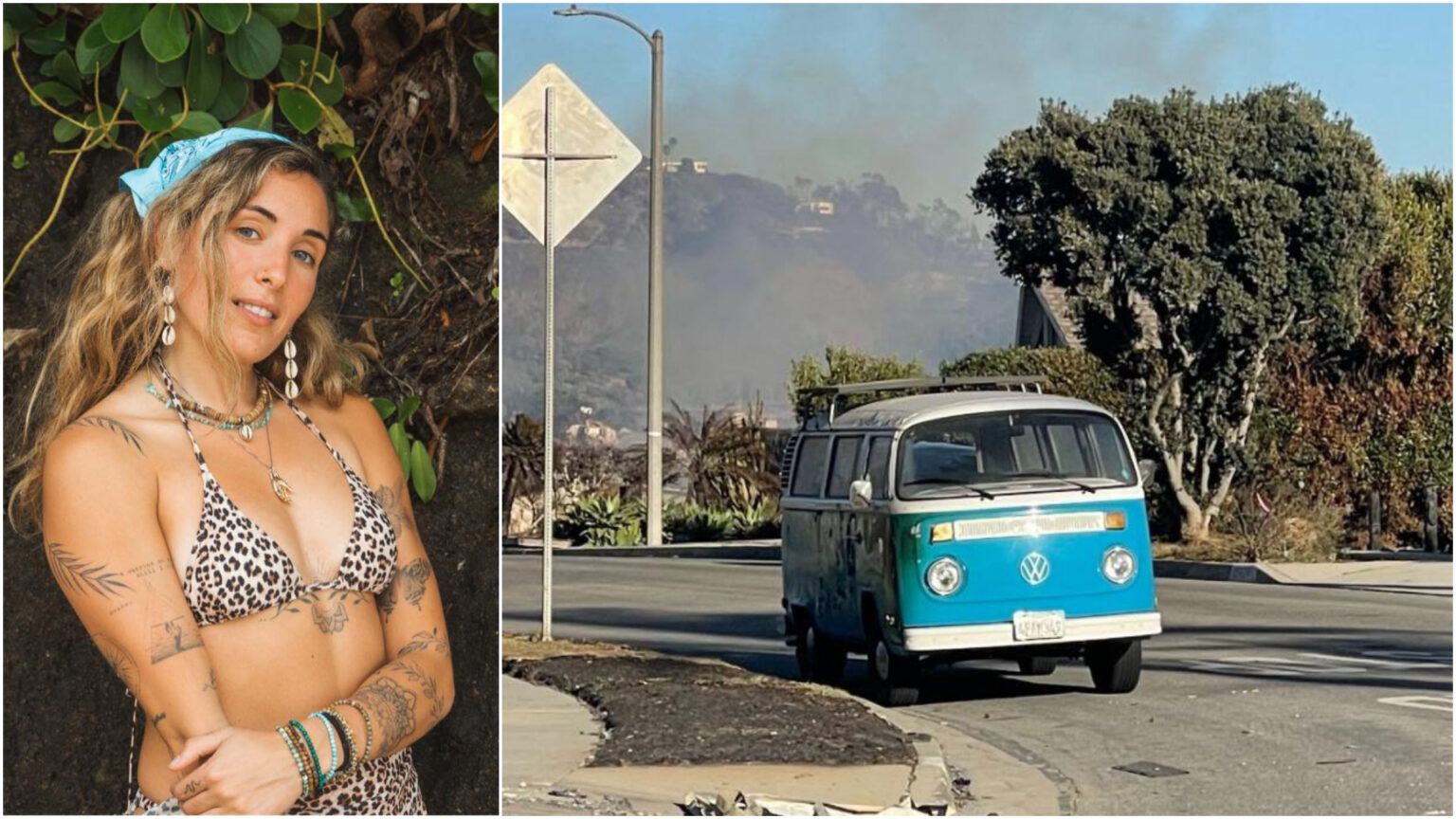 美國加州野火燒成焦黑廢墟驚見「藍色亮點！」1977年老福斯麵包車竟毫髮無傷 | 地球黃金線