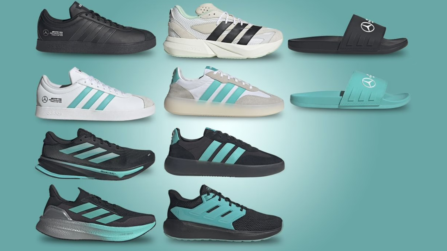 Adidas進軍F1賽事運動，攜手賓士AMG打造全新賽車與潮流系列 | 地球黃金線