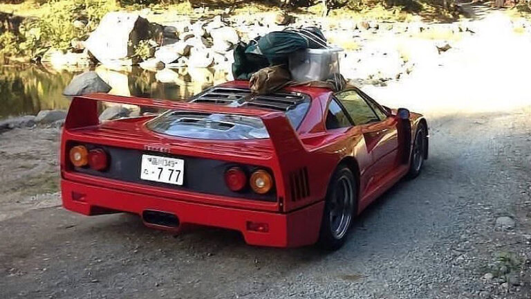 Ferrari F40不只中看還「中用」！露營載物雪地飄移輕而一舉 | 地球黃金線