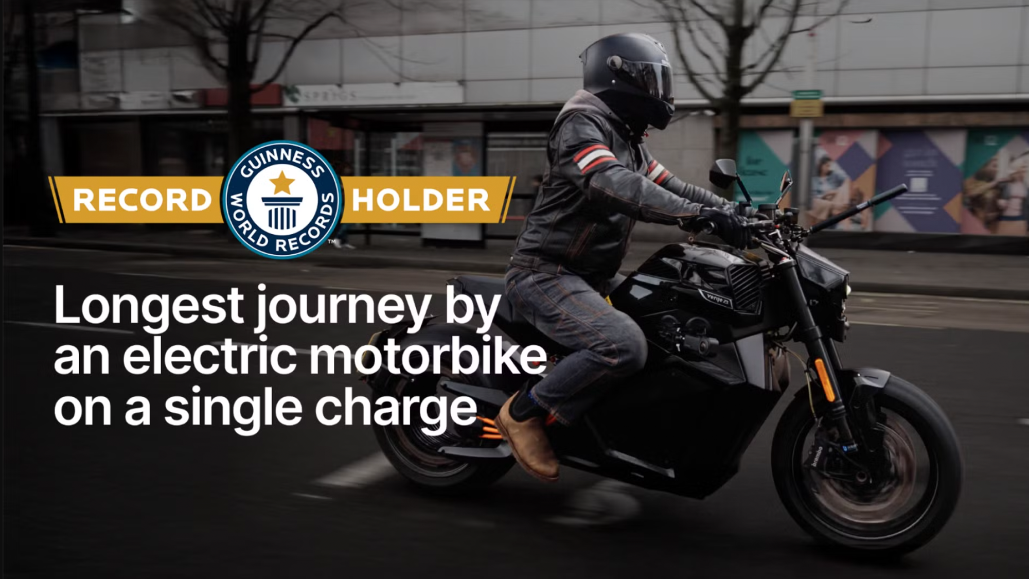 Verge Motorcycles電動重機勇奪世界紀錄，單次充電續航310km | 地球黃金線