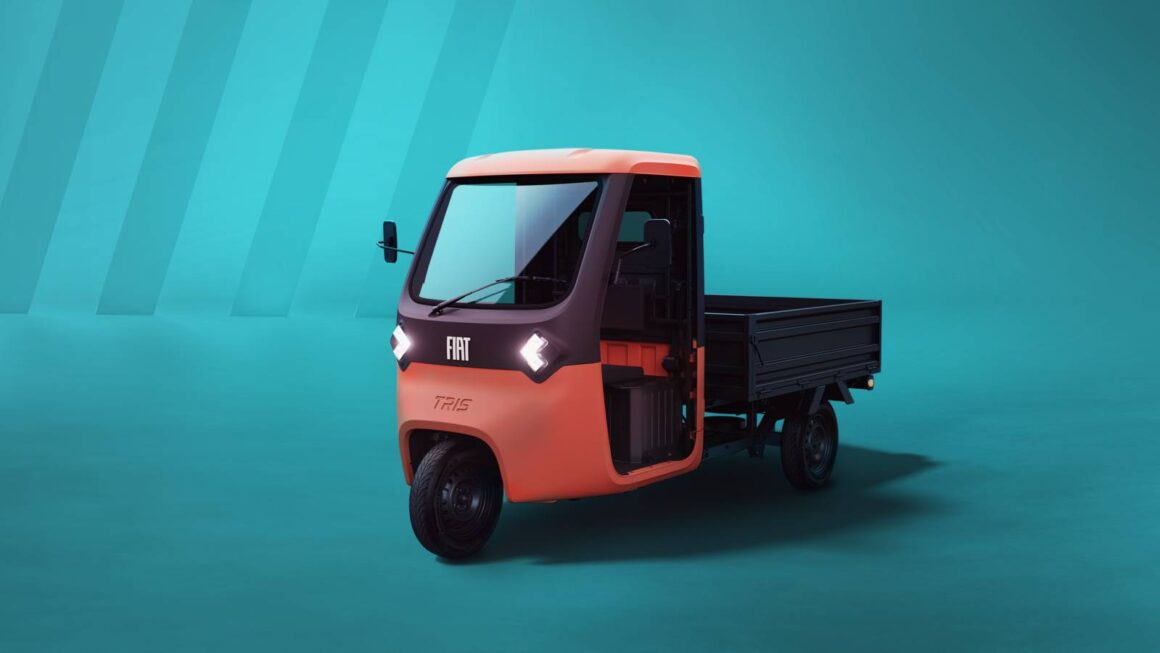 Fiat首款三輪電動車Tris亮相！超萌外型＋540公斤載重瞄準商用市場 | 地球黃金線