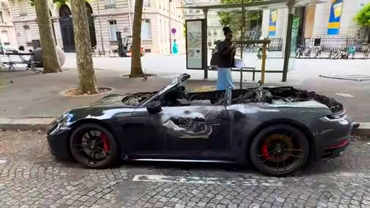 足球歐冠聯賽後巴黎引發暴動559人被逮！保時捷911慘遭放火燒毀 | 地球黃金線