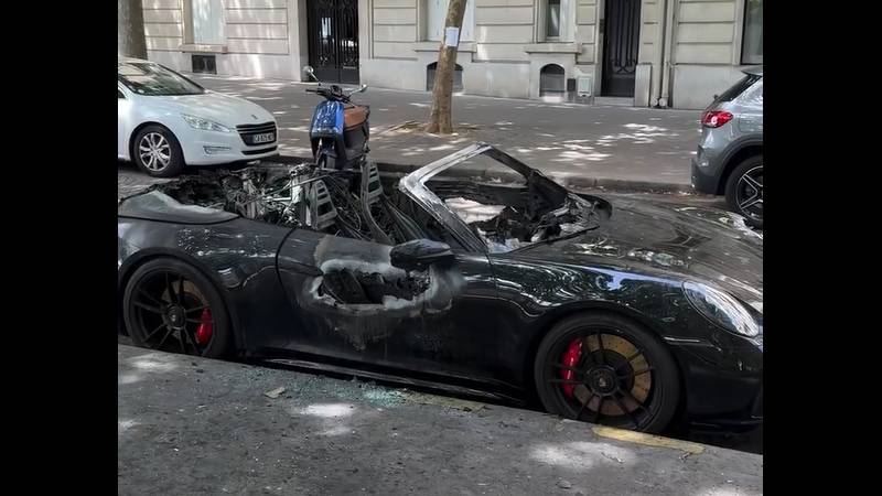 足球歐冠聯賽後巴黎引發暴動559人被逮！保時捷911慘遭放火燒毀 | 地球黃金線
