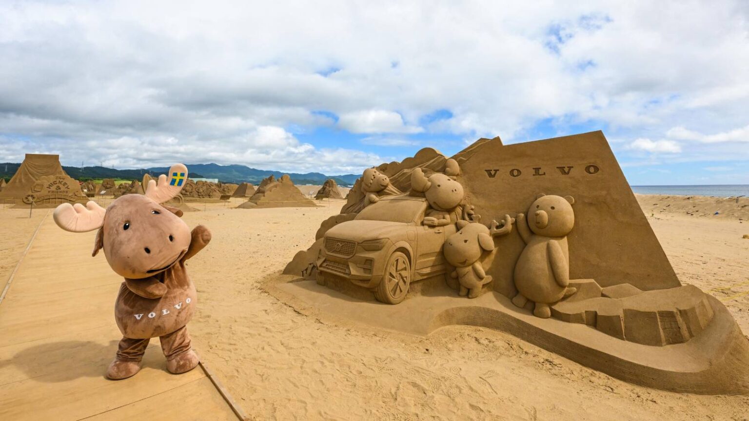 Volvo首度於福隆沙雕季登場！北歐幸運星Milu與迪士尼角色超萌 | 地球黃金線