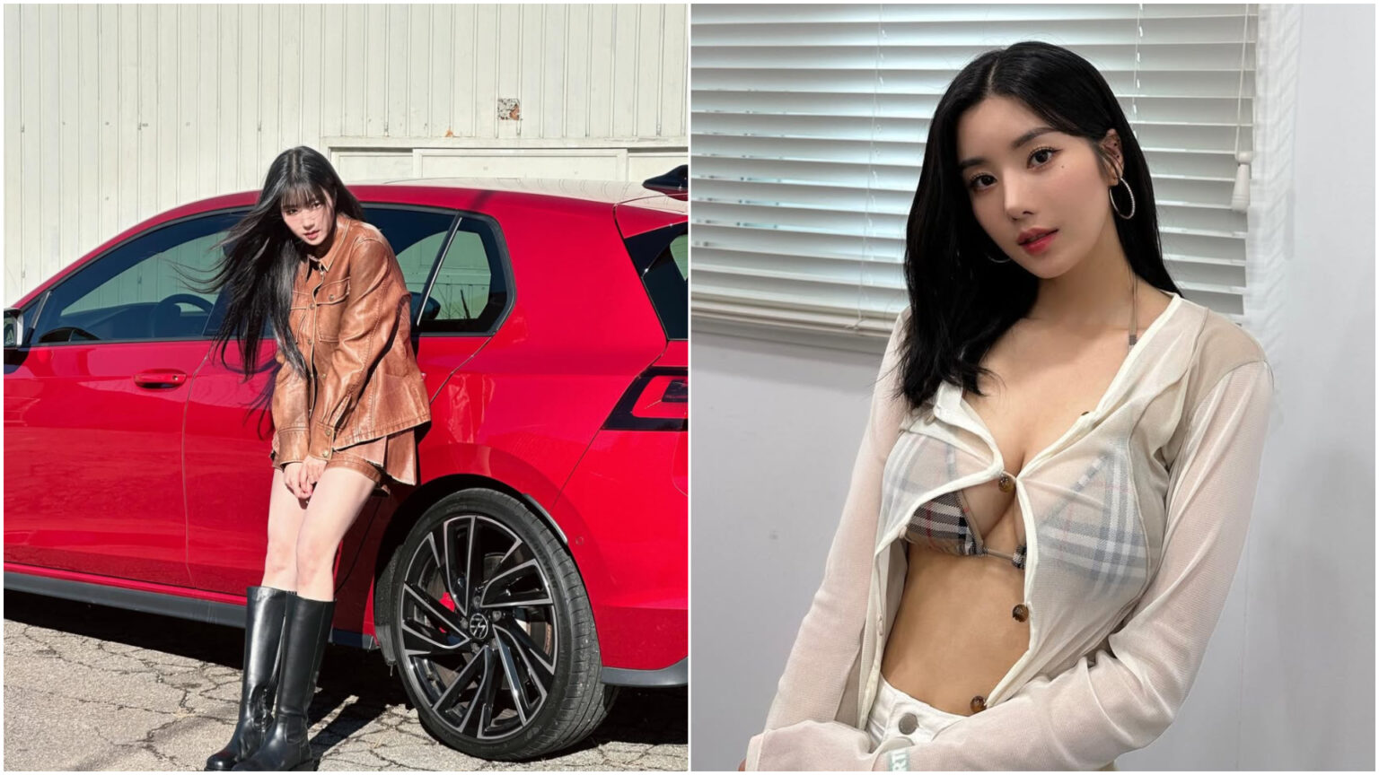 「水彈女神」權恩妃濕身辣舞側乳炸出！變身御姐駕馭福斯Golf GTI | 地球黃金線