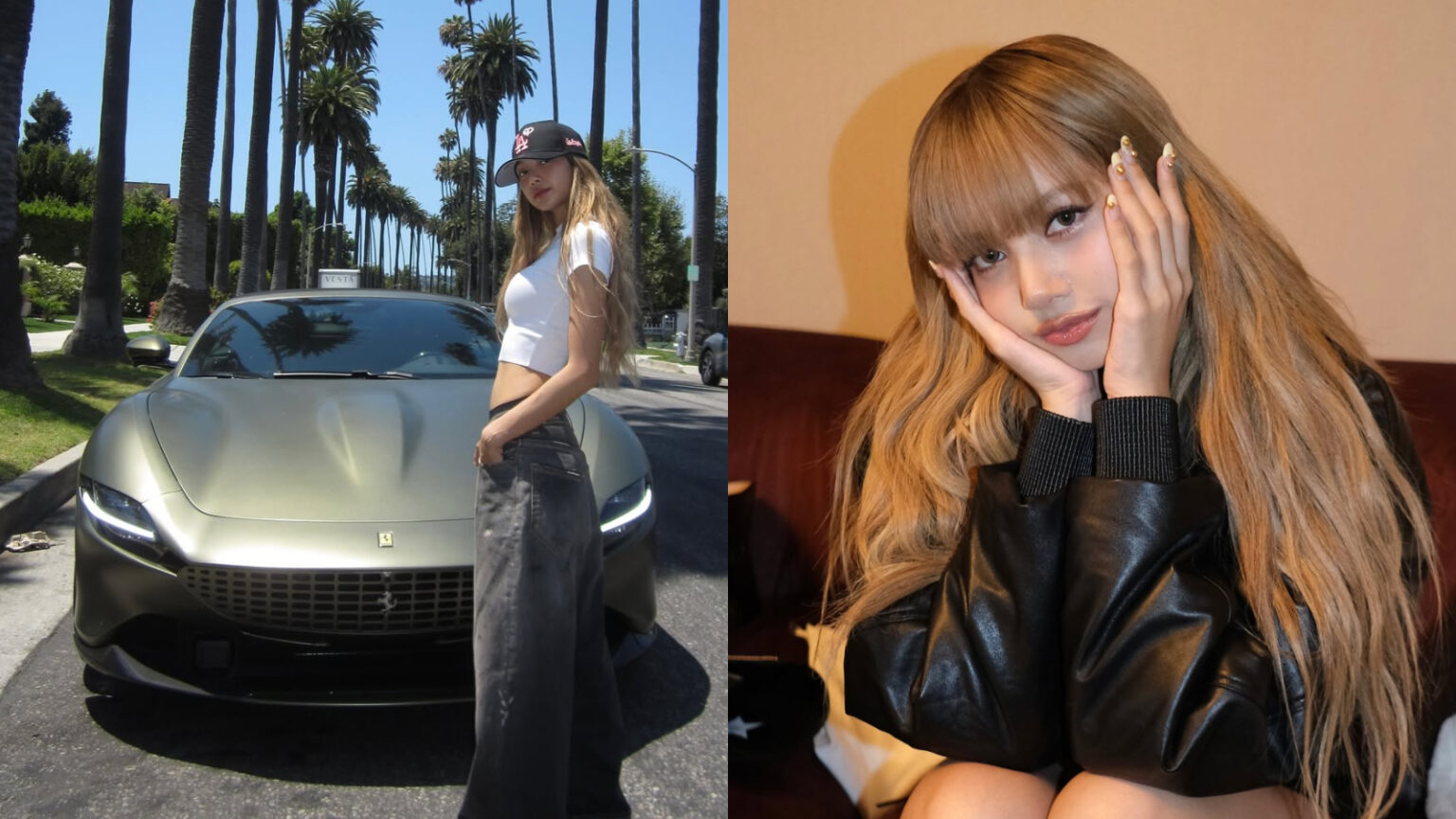 愛車成癡的Lisa又買新愛駒，法拉利Roma Spider一抹灰綠色吸睛 | 地球黃金線